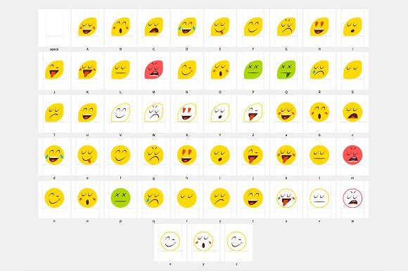 Vintage Emojis OTF Color Font - Free Font