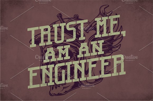 Engineer Modern Label Typeface - Free Font