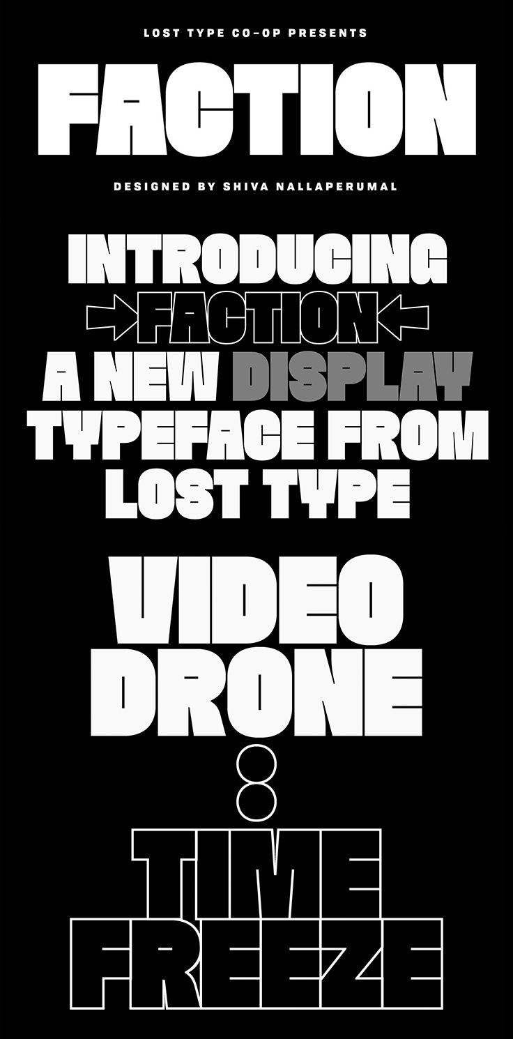 Faction Font Family - Free Font