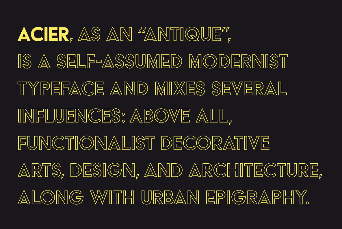 Acier Font Family - Free Font