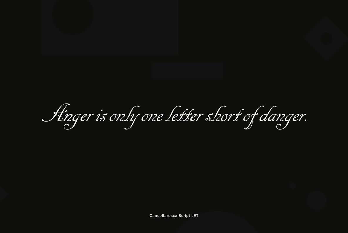 Cancellaresca Script Font - Free Font