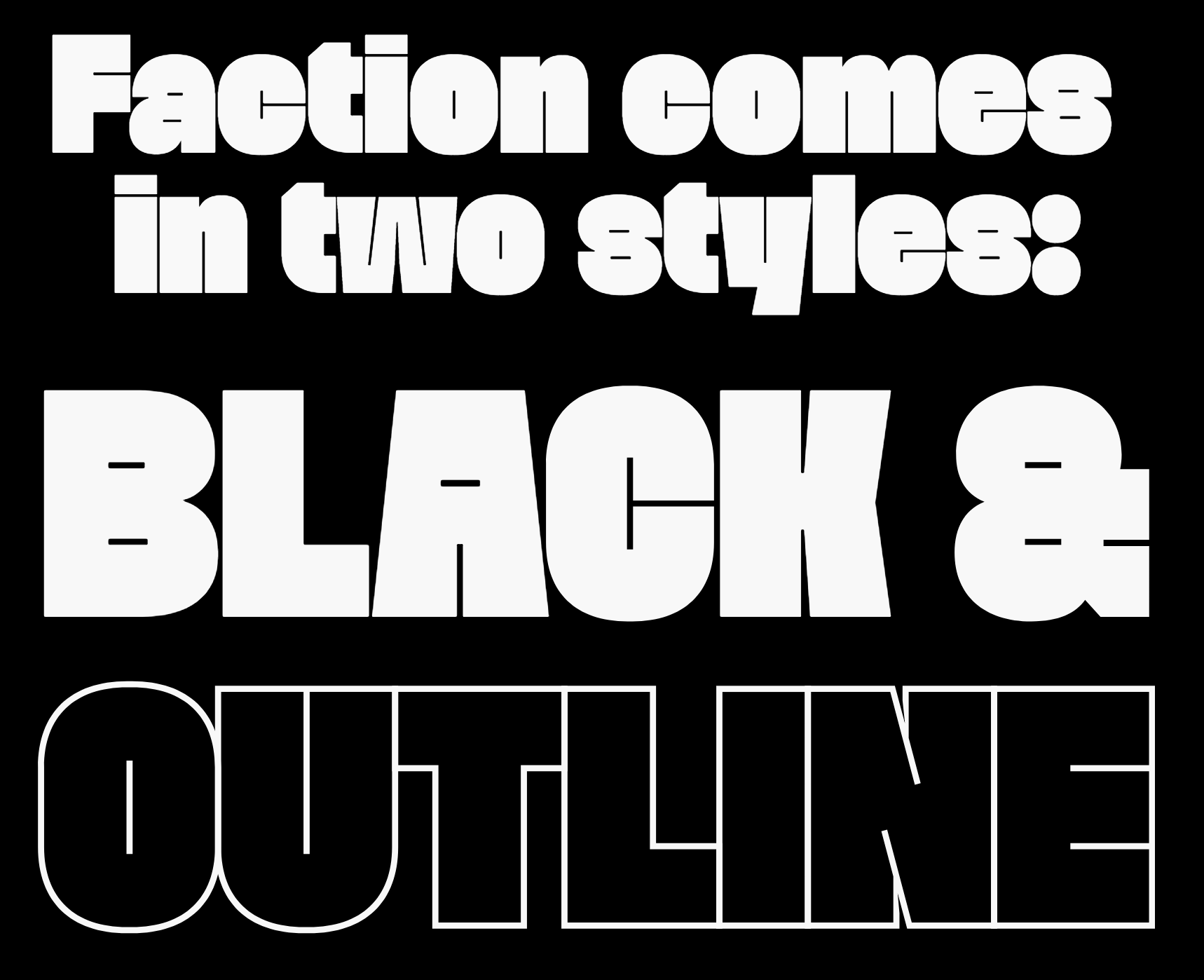 Faction Font Family - Free Font