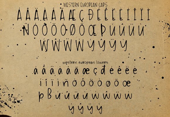 Messy Ink Pen Handwriting Font - Free Font