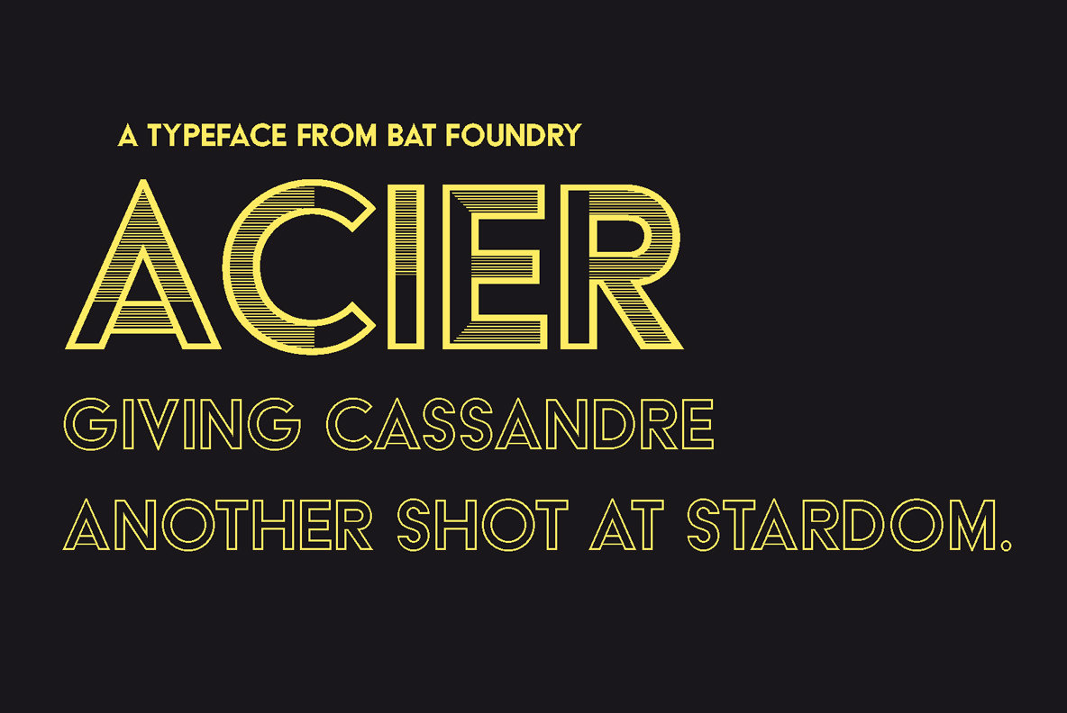 Acier Font Family - Free Font