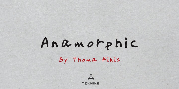 Anamorphic Font - Free Font
