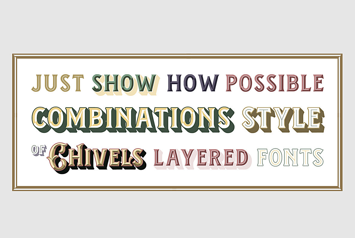 Chivels Font Family - Free Font
