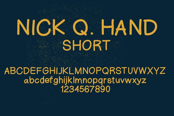 Nick Q Hand Font - Free Font