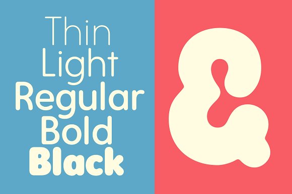 Rodger - A rounded font family - Free Font