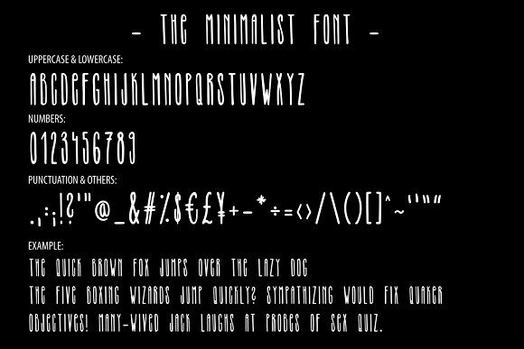 THE MINIMALIST - skinny tall font - Free Font