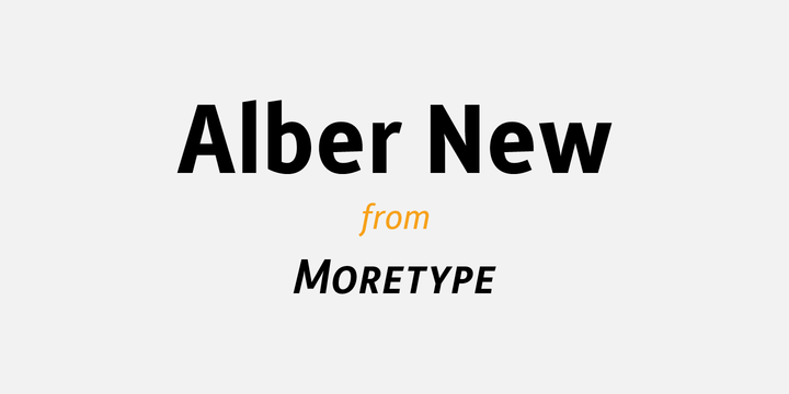 Alber New Font Family - Free Font