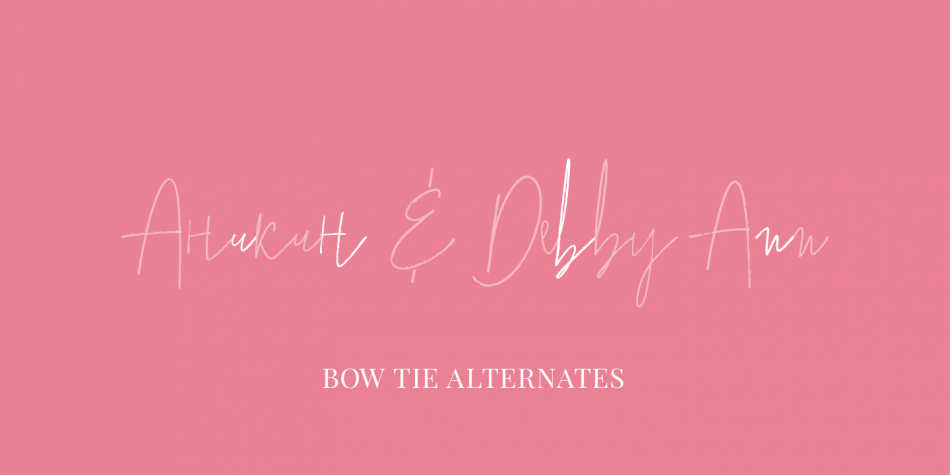 Bow Tie Font Family - Free Font