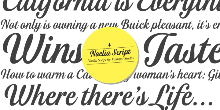 Noelia Script Pro - Free Font