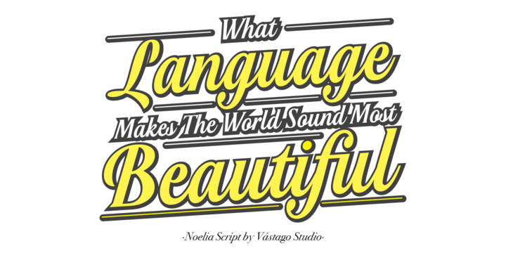 Noelia Script Pro - Free Font