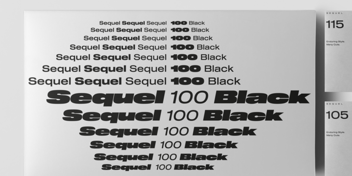 Sequel 100 Black Font Family - Free Font