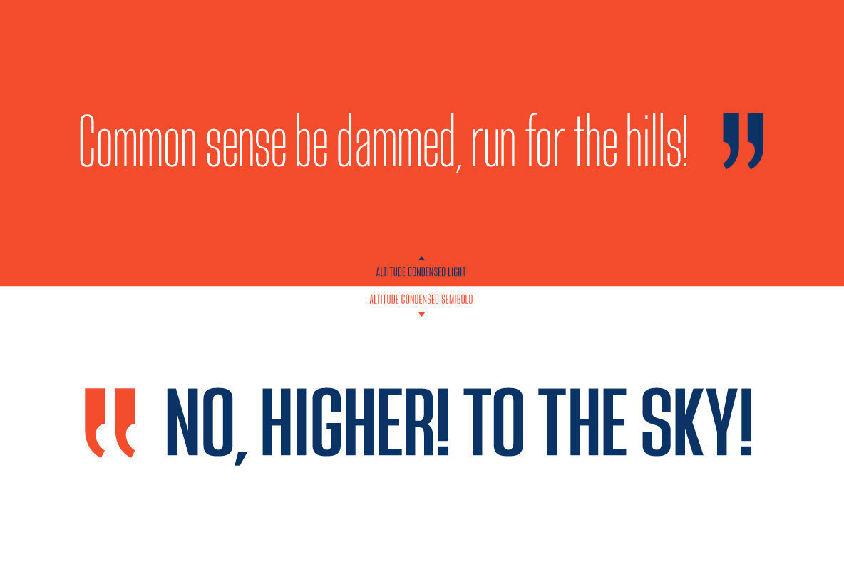 Altitude Condensed Font - Free Font
