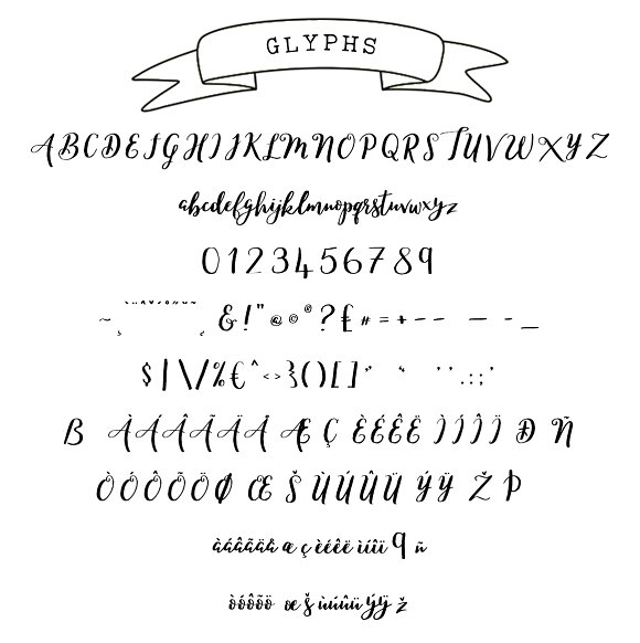 Caitlin script + Cricut SVG Files Family - Free Font
