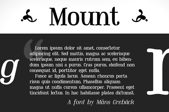 Mount Font - Free Font