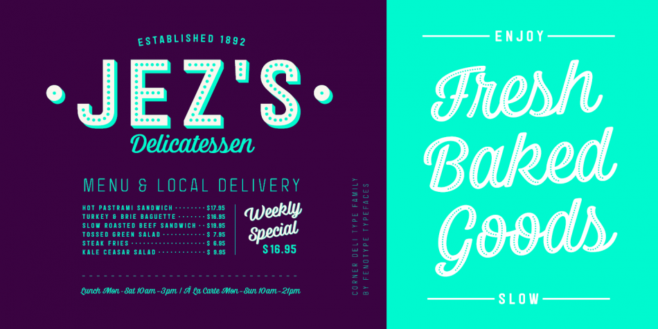 Corner Deli Font Family - Free Font
