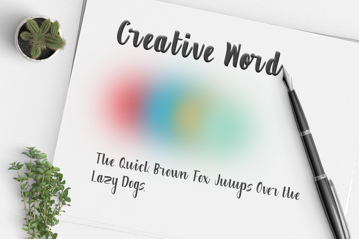 Creative Word Font - Free Font