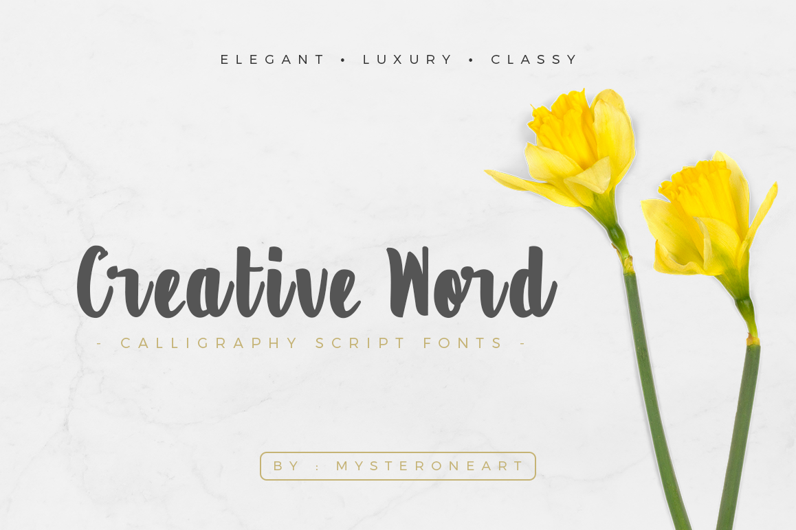 Creative Word Font - Free Font