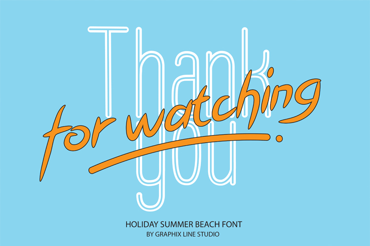 Holiday Summer Beach Font - Free Font