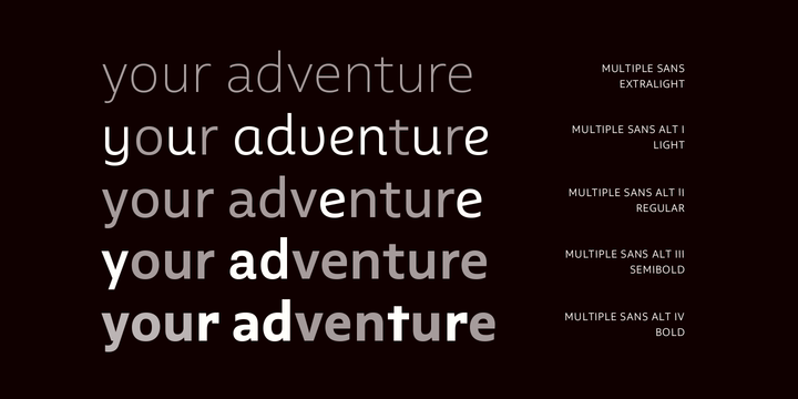 Multiple Sans & Slab Family - Free Font