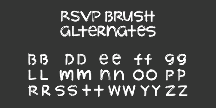 RSVP Brush Font Script - Free Font