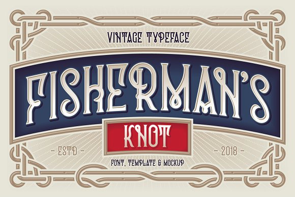 Fisherman's Knot. Font & Graphics - Free Font