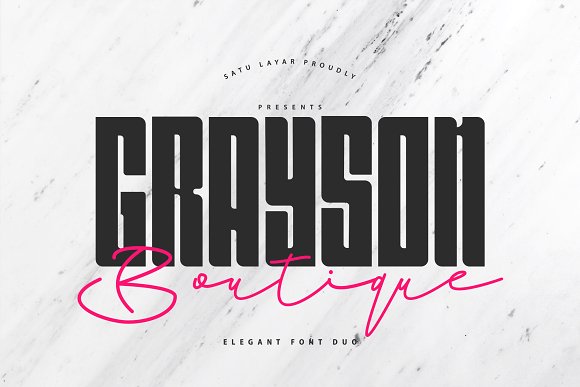 Grayson Boutique - Font Duo - Free Font