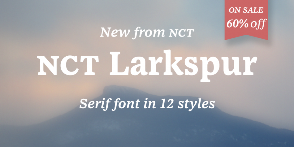 NCT Larkspur Font - Free Font