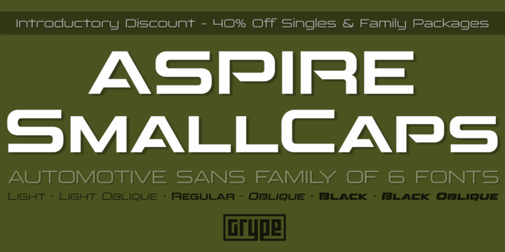 Aspire SmallCaps Font Family - Free Font