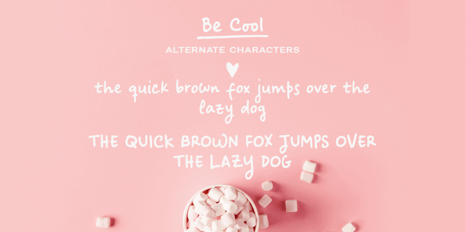 Be Cool Font Family - Free Font