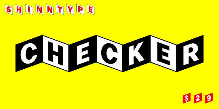 Checker Font - Free Font