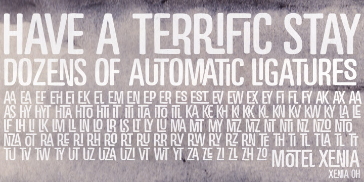 Motel Xenia Font Family - Free Font
