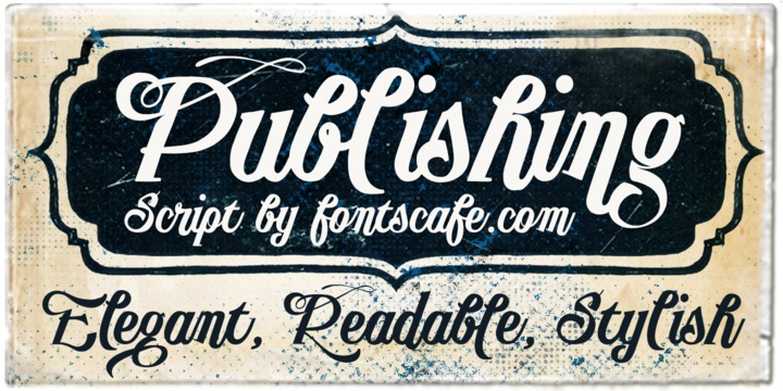 Publishing Script Font Family - Free Font
