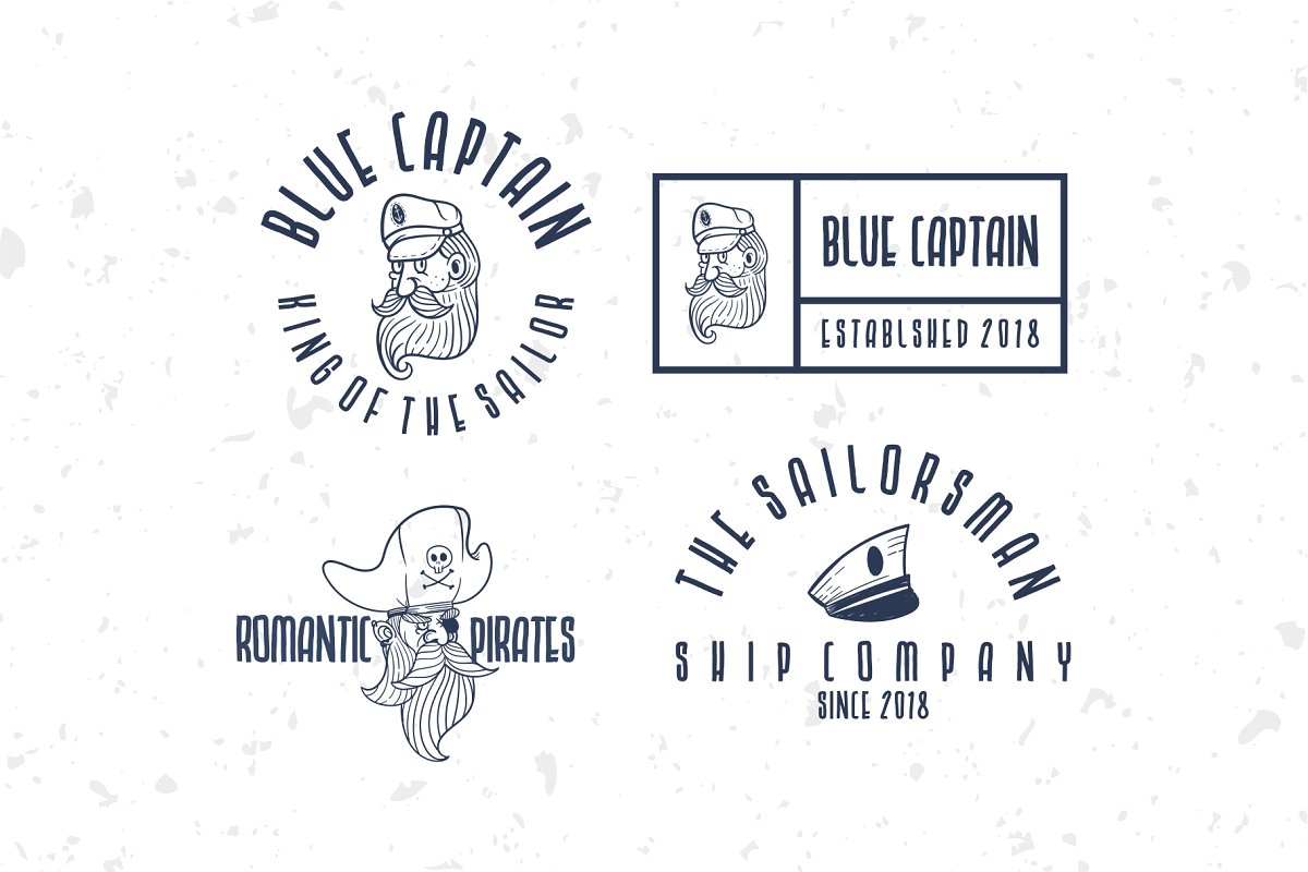 BLUE CAPTAIN TYPEFACE - Free Font