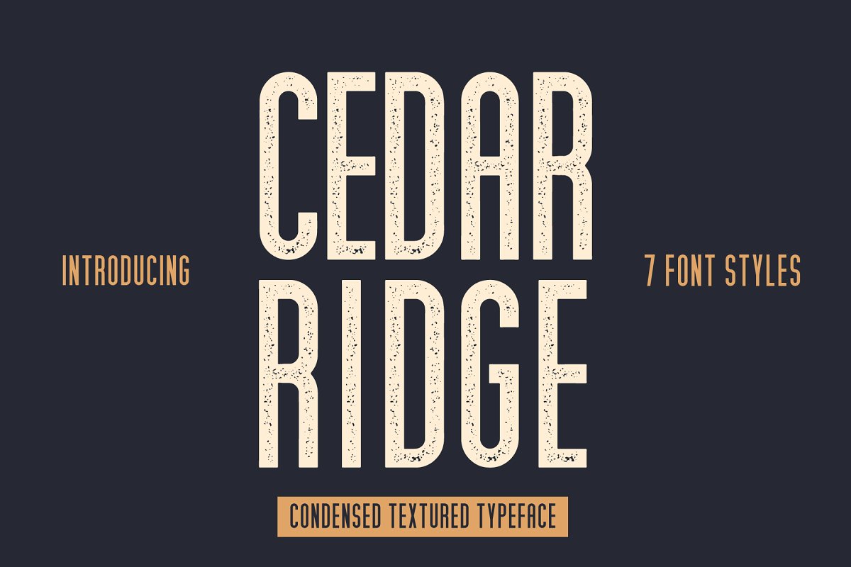 Cedar Ridge, 7 Styles Font - Free Font