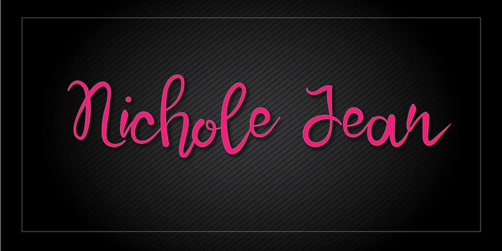 Nichole Jean Font - Free Font