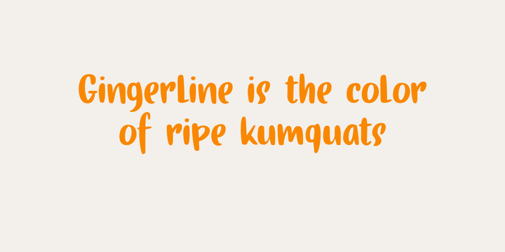 Gingerline Font - Free Font