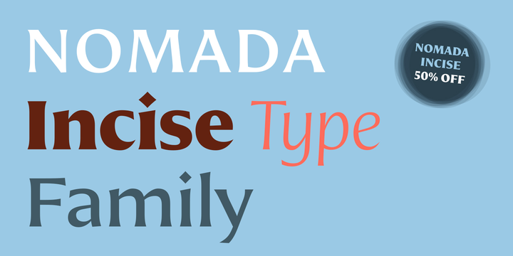 Nomada Incise Font Family - Free Font