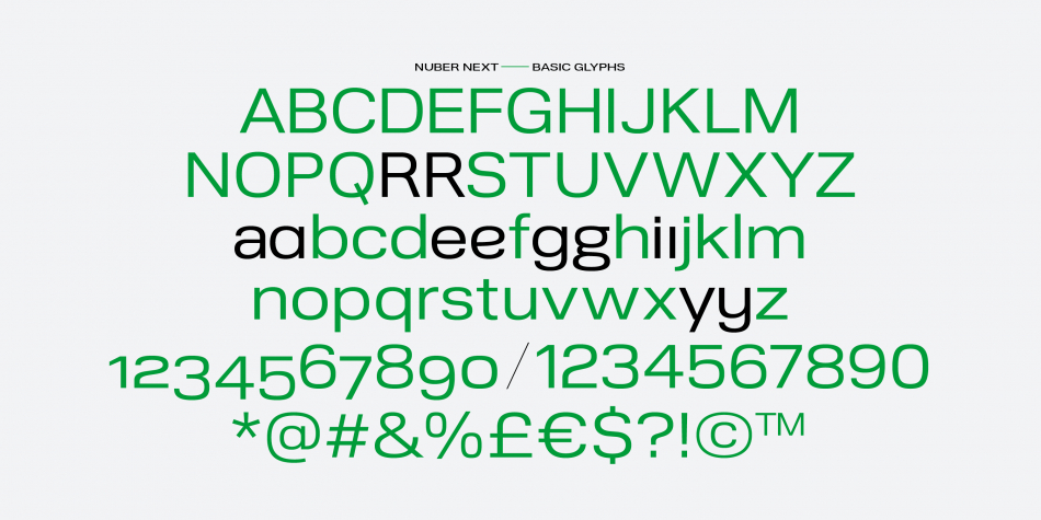Nuber Next Font Family - Free Font