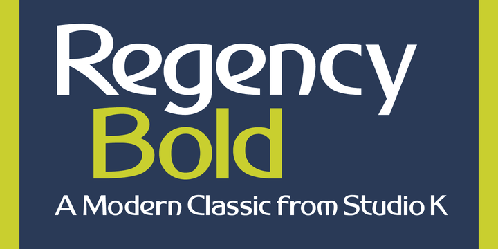 Regency Font Family - Free Font