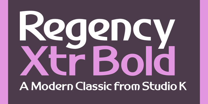 Regency Font Family - Free Font