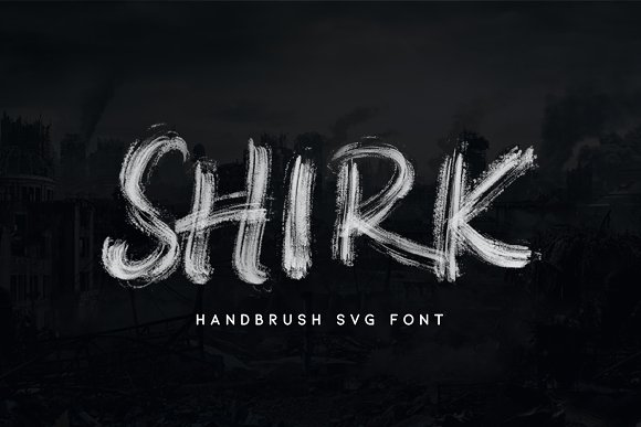 Shirk - Handbrush SVG - Free Font