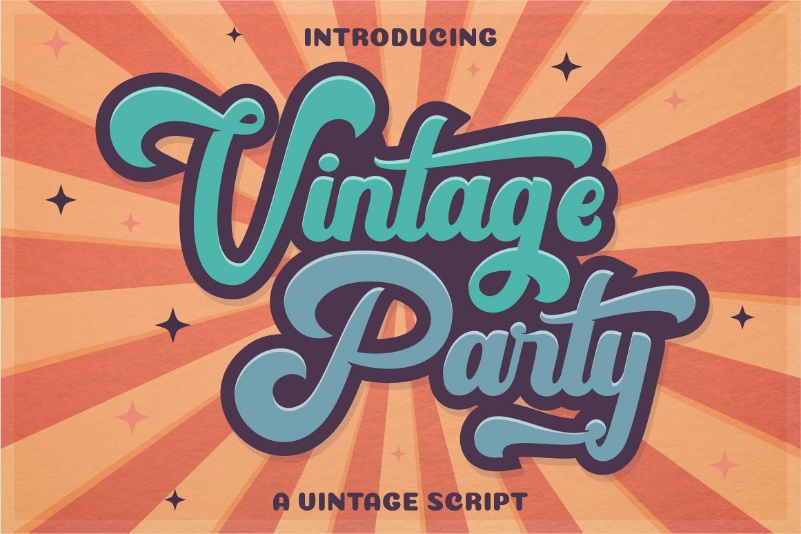 Vintage Party - Bold Retro Script - Free Font