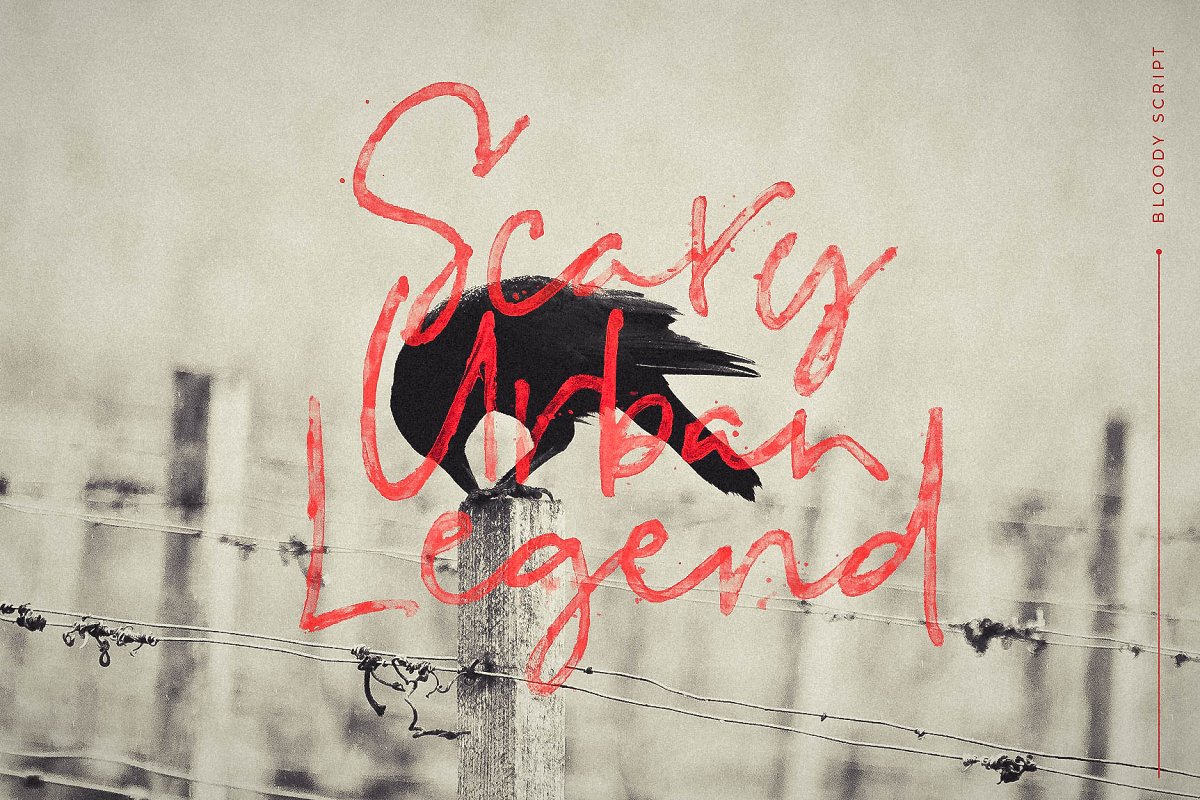 Bloody Script SVG Font - Free Font