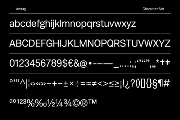 Amurg Font - Free Font
