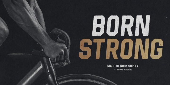 Born Strong Font Family - Free Font