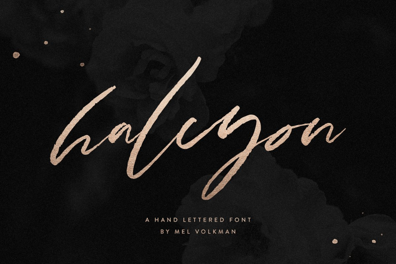 Halcyon Brush Lettered Font - Free Font