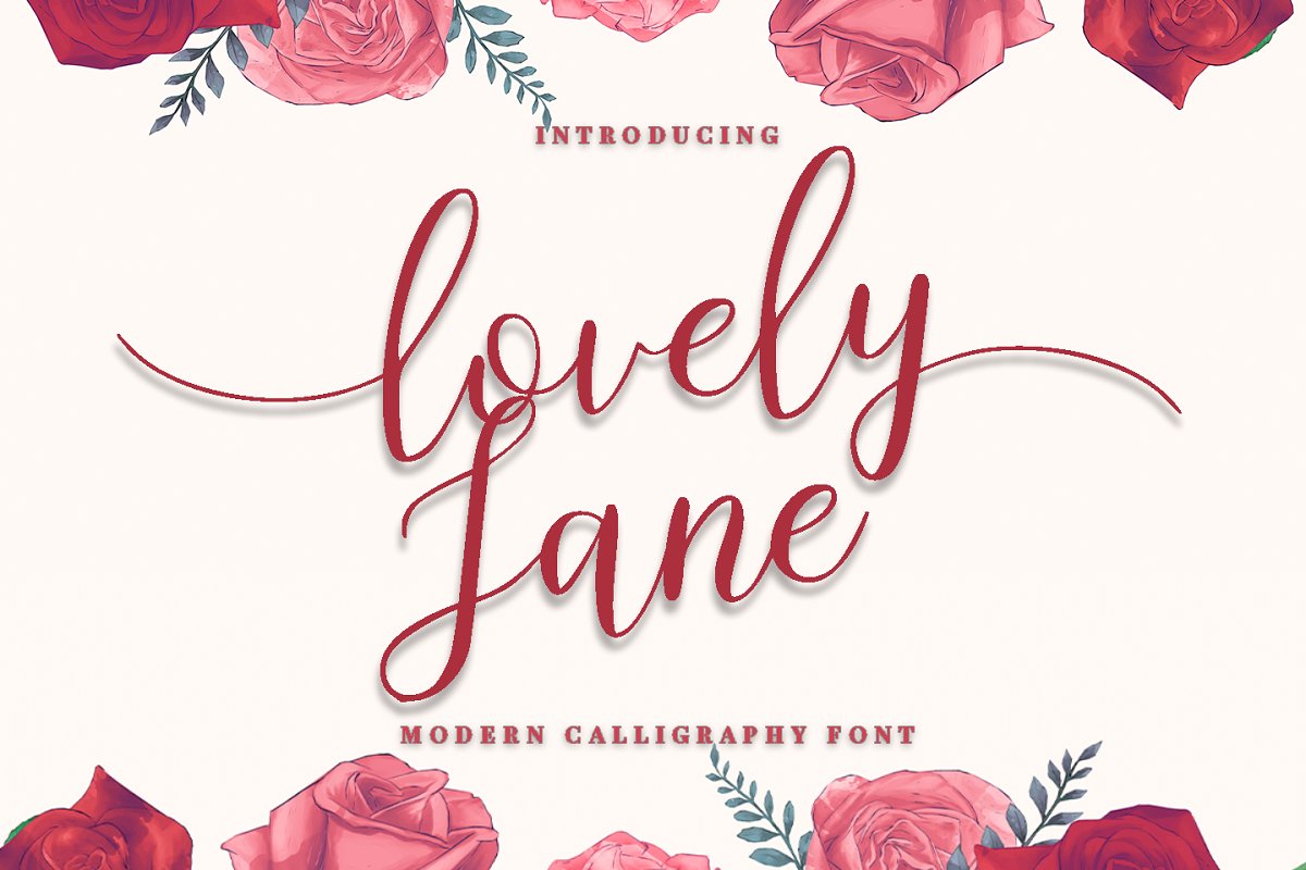 lovely Jane||Modern calligraphy font - Free Font